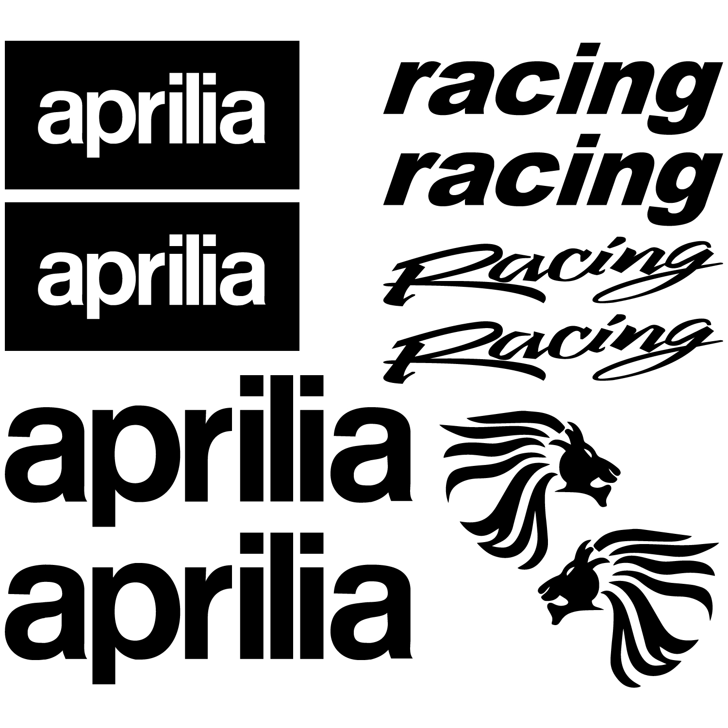 Wallstickers folies : aprilia racing Decal Stickers kit