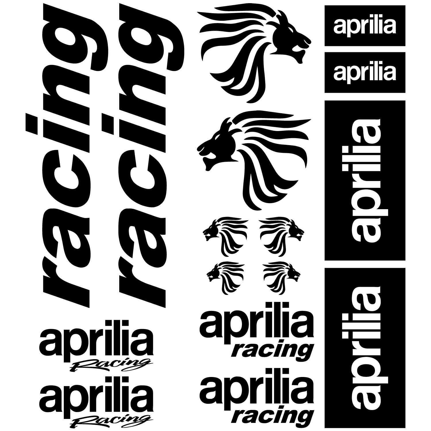 Wallstickers folies : aprilia racing Decal Stickers kit