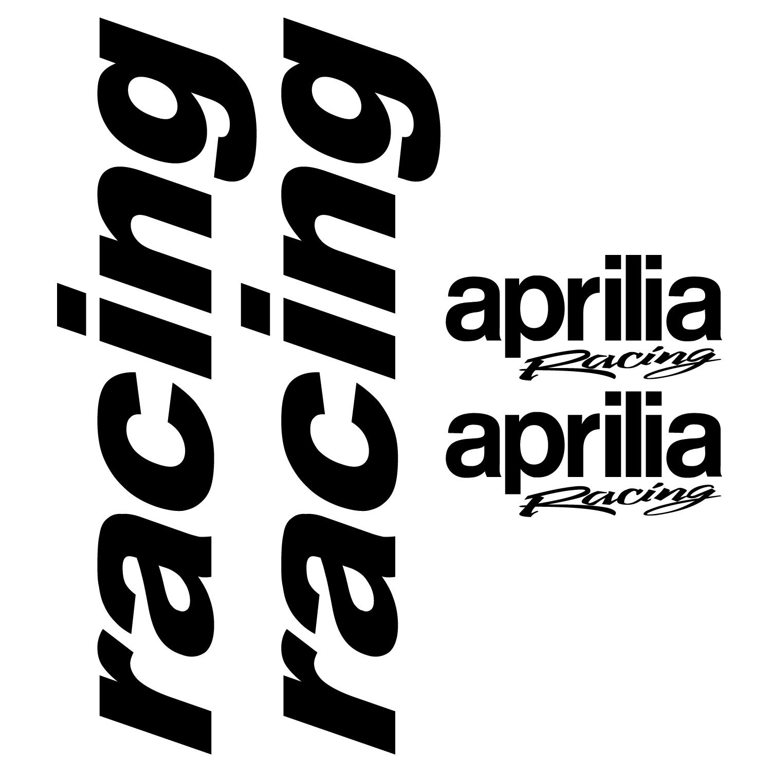 Wallstickers folies : aprilia racing Decal Stickers kit