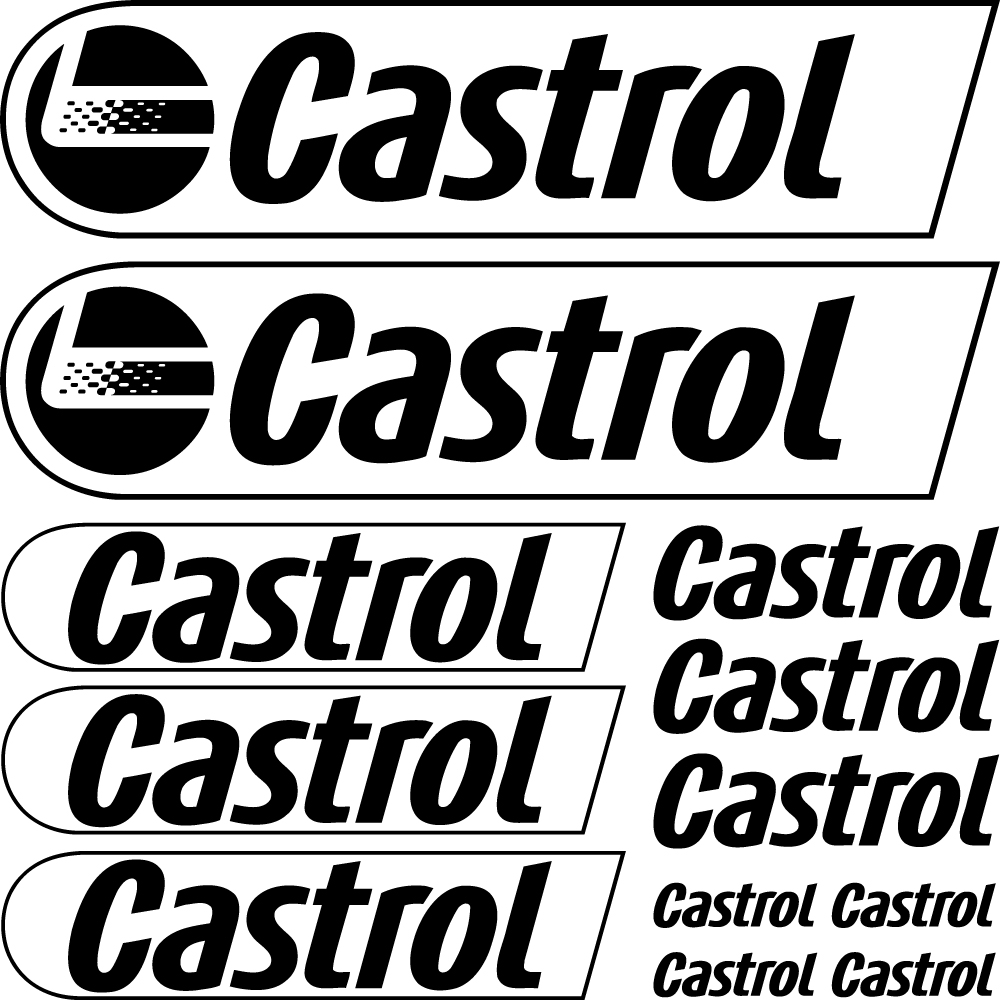 Wallstickers folies : castrol Decal Stickers kit