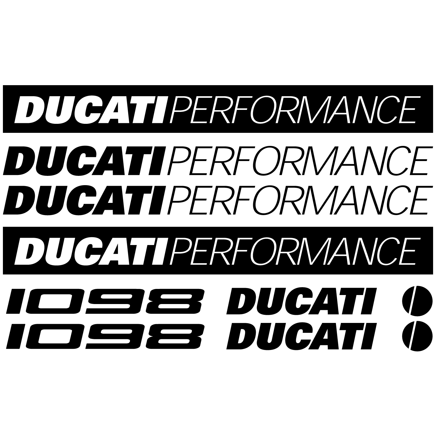 Wallstickers folies : Ducati 1098 Decal Stickers kit