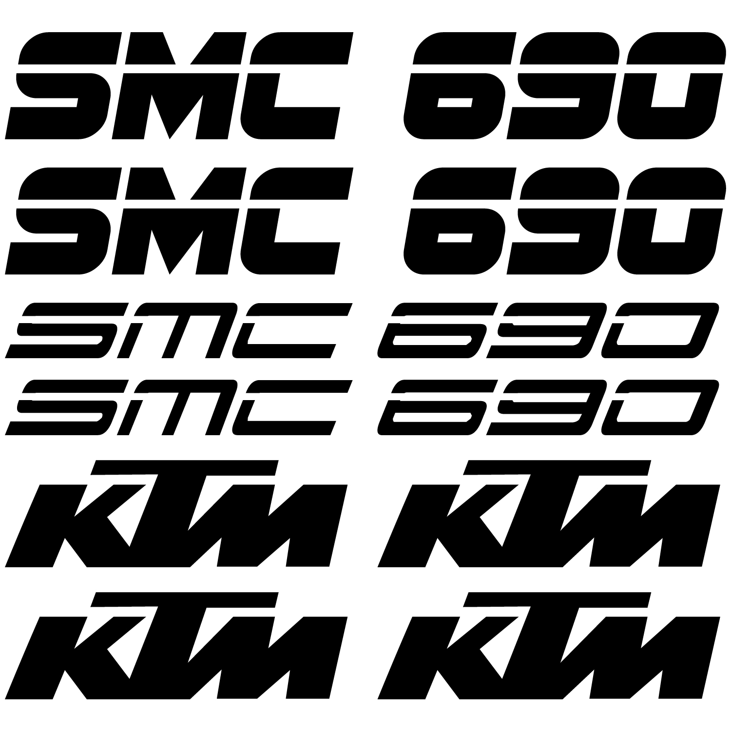 Wallstickers folies : Ktm 690 smc Decal Stickers kit Wallstickers folies : Ktm 690 smc Decal Stickers kit