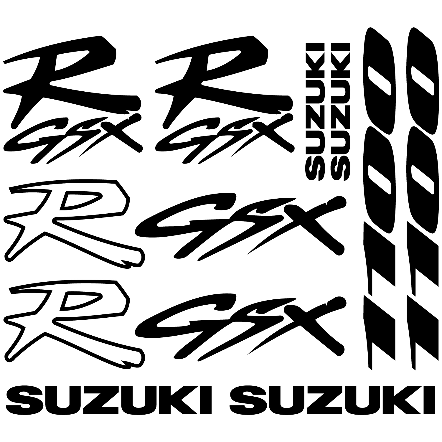 Wallstickers folies : Suzuki R Gsx 1100 Decal Stickers kit